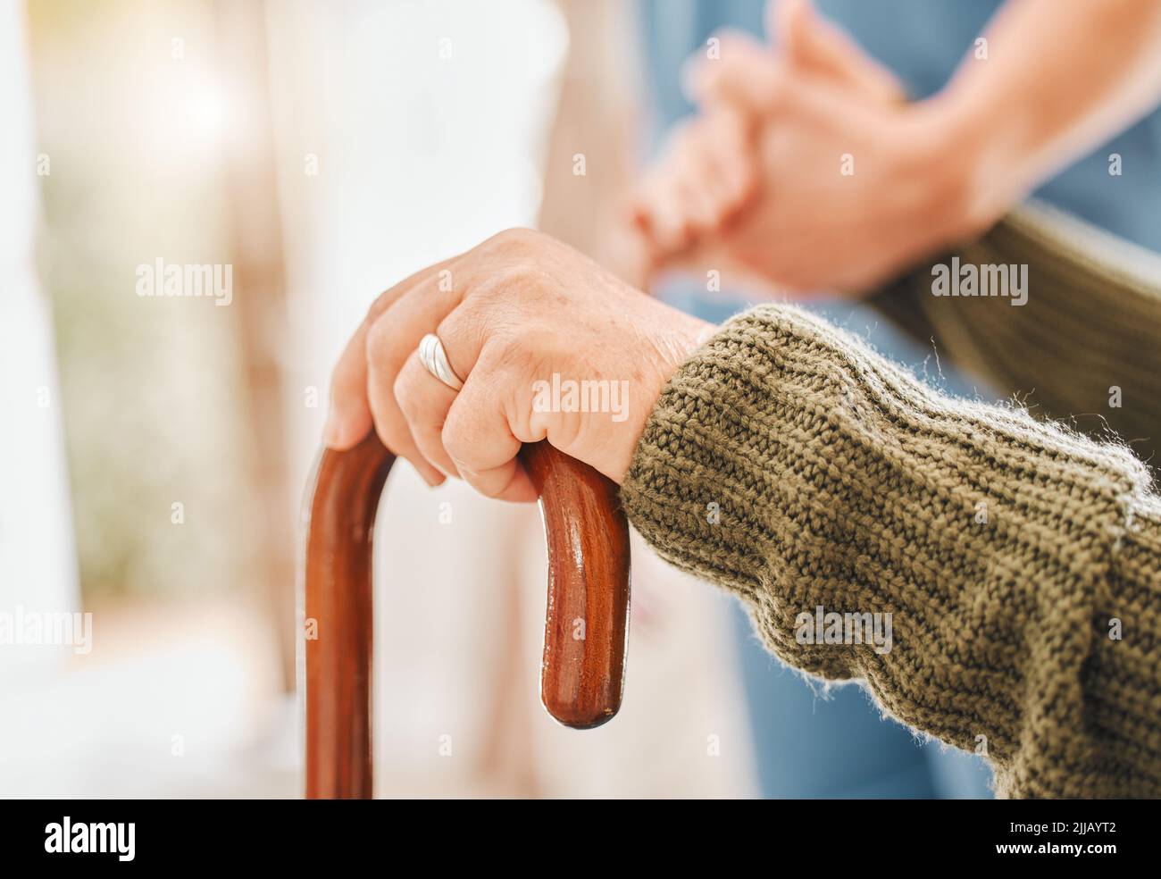 Wouldnt be able to walk without it. an elderly woman using a walking ...