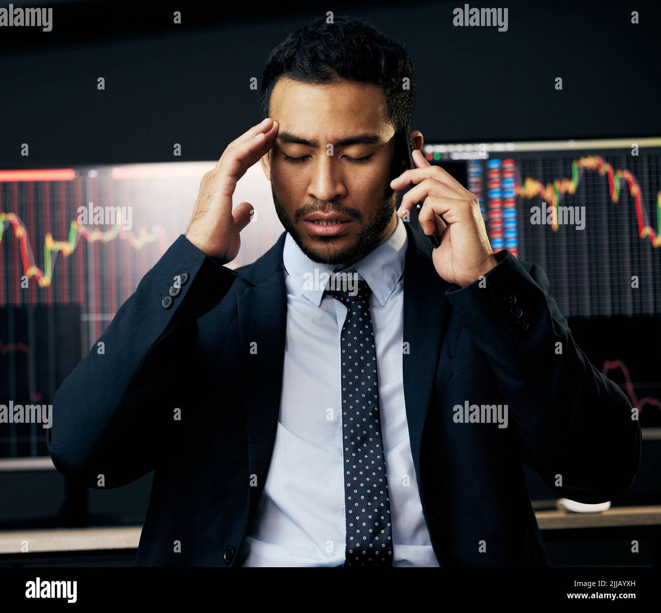 If you dont try at anything, you cant fail. a young businessman making ...