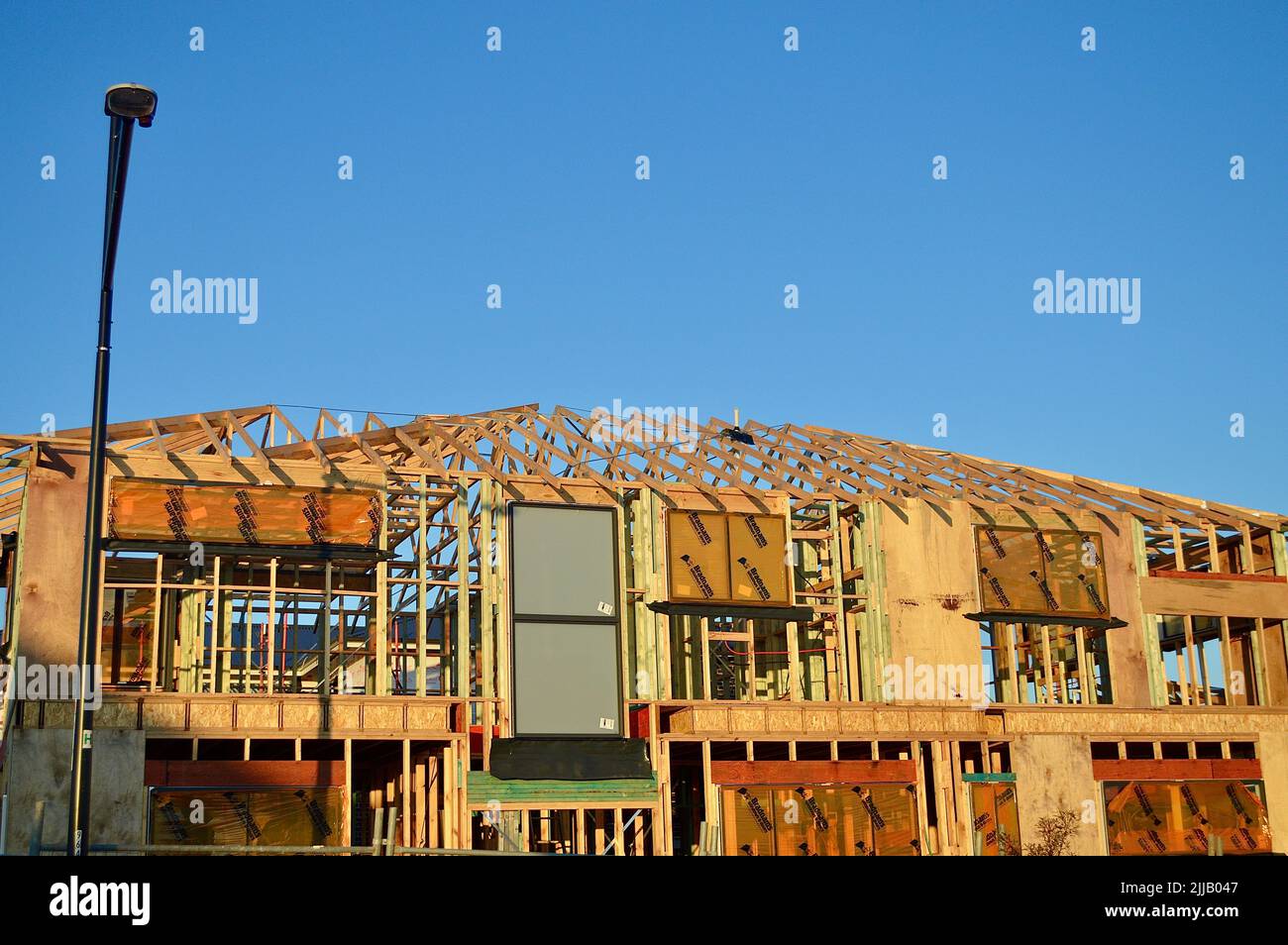 Form work and scaffolding at a building site Stock Photo - Alamy