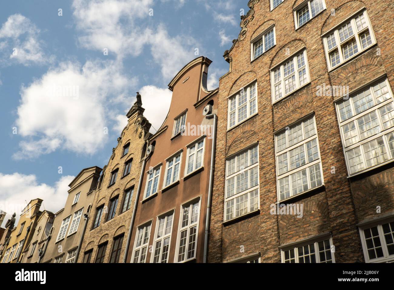 Mariacka Street Ulica Mariacka on the old town. Old architecture ...