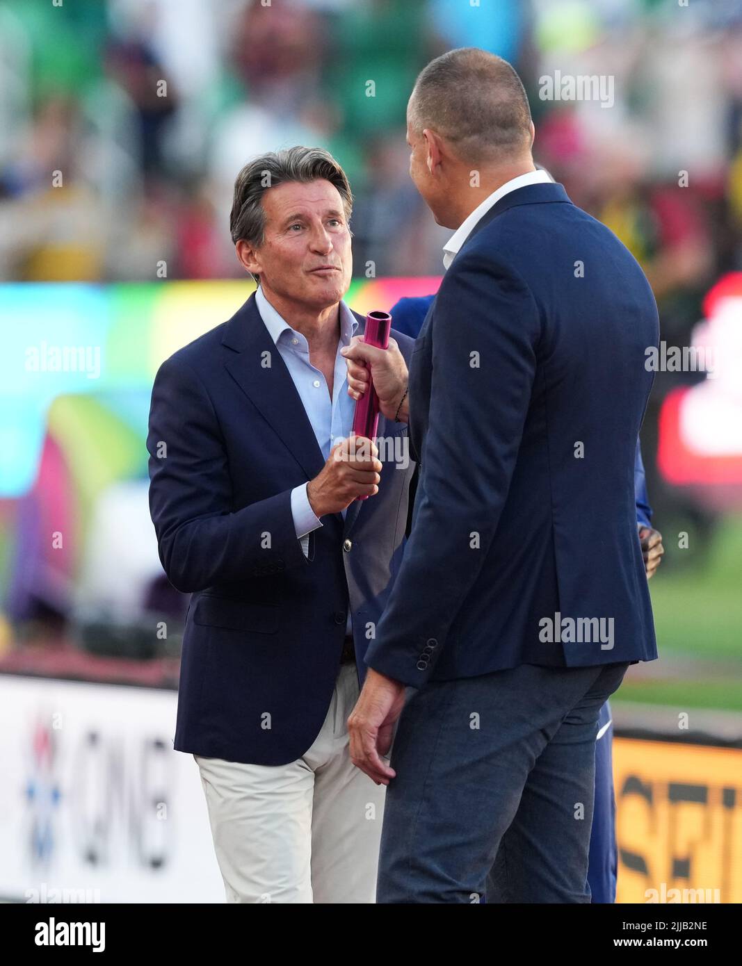 President of World Athletics Sebastian Coe and President of the ...