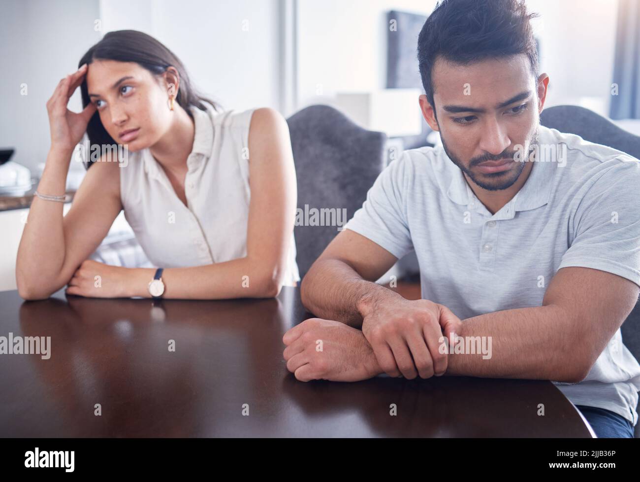 Dont let silly arguments ruin a good thing. a young couple arguing at ...