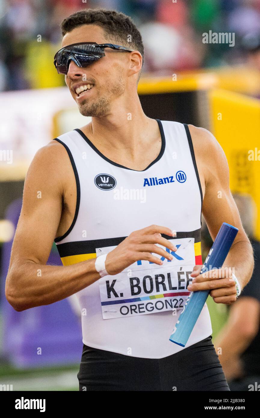 Eugene, Oregon, USA, 24 July 2022, Belgian Kevin Borlee pictured in ...