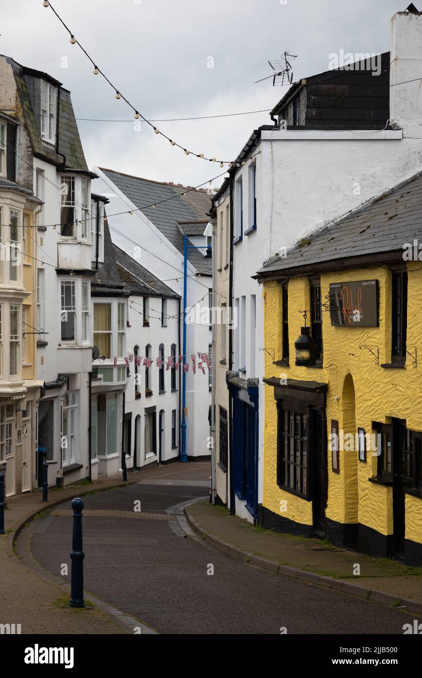 Historic buildings in Ilfracombe, Devon Stock Photo - Alamy