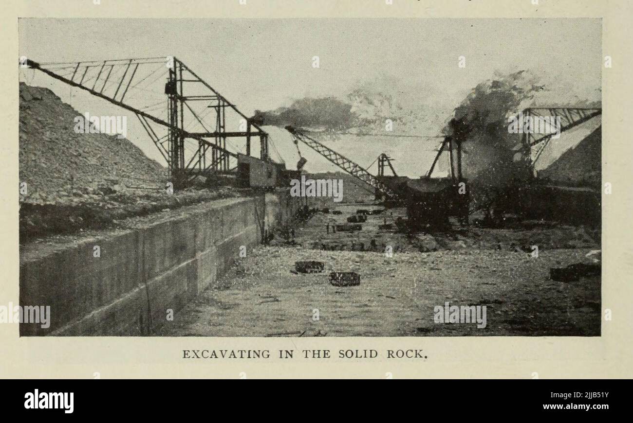 Excavating in Solid Rock from the article ' The Chicago Drainage ...