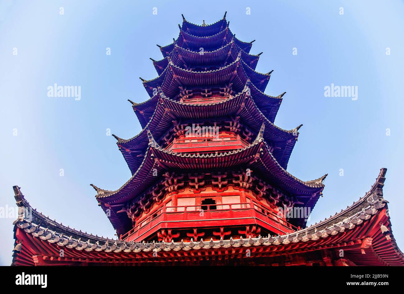 Ancient Chinese Ruigang Auspicious Light Pagoda Suzhou Jiangsu China ...