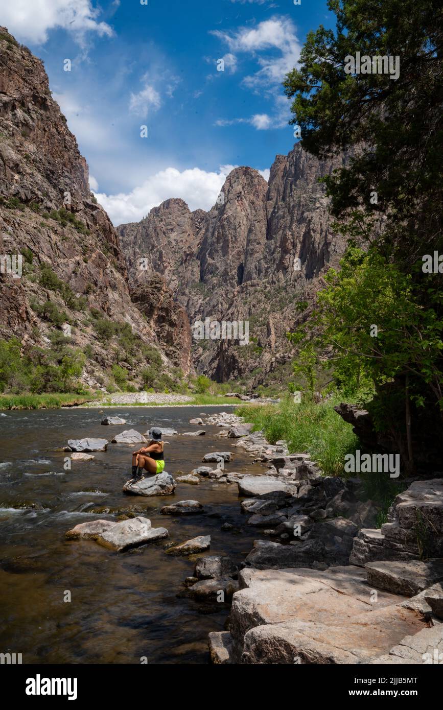 Black canyon of the gunnison snow hi-res stock photography and images ...