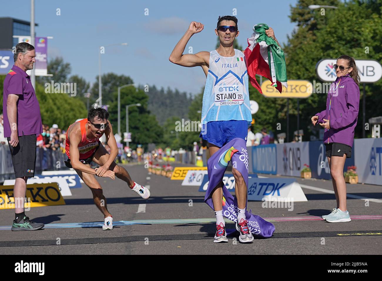 Eugene, USA. 24th July, 2022. Athletics: World Championships, 35km ...