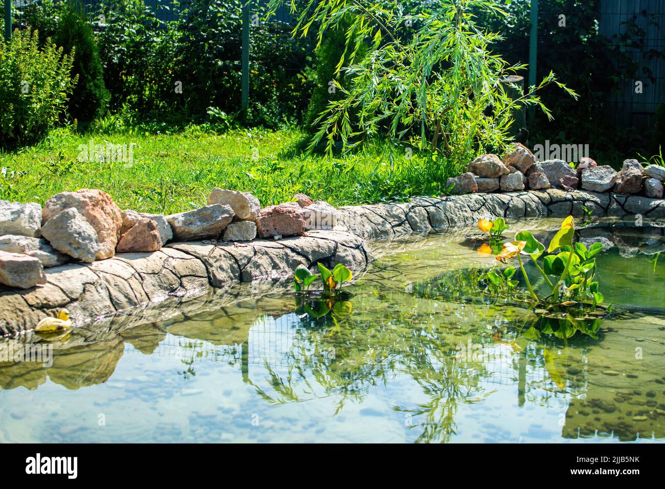 Ornamental pond garden plastic hi-res stock photography and images - Alamy