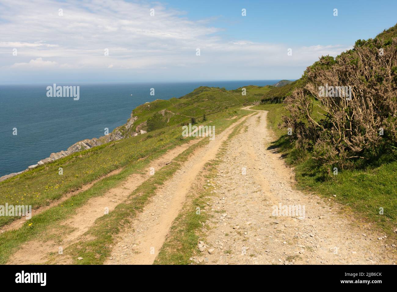 South West coast Path and Tarka Trail between Ilfracombe and Woolacombe ...