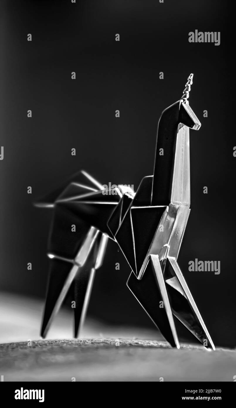 Unicorn created with the origami technique based on the movie Blade ...