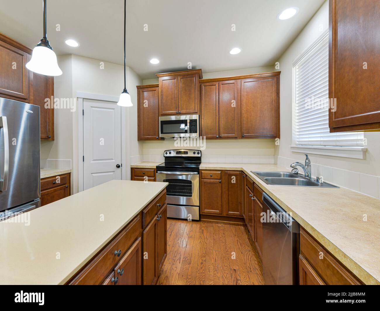 Modern residential kitchen interior Stock Photo - Alamy