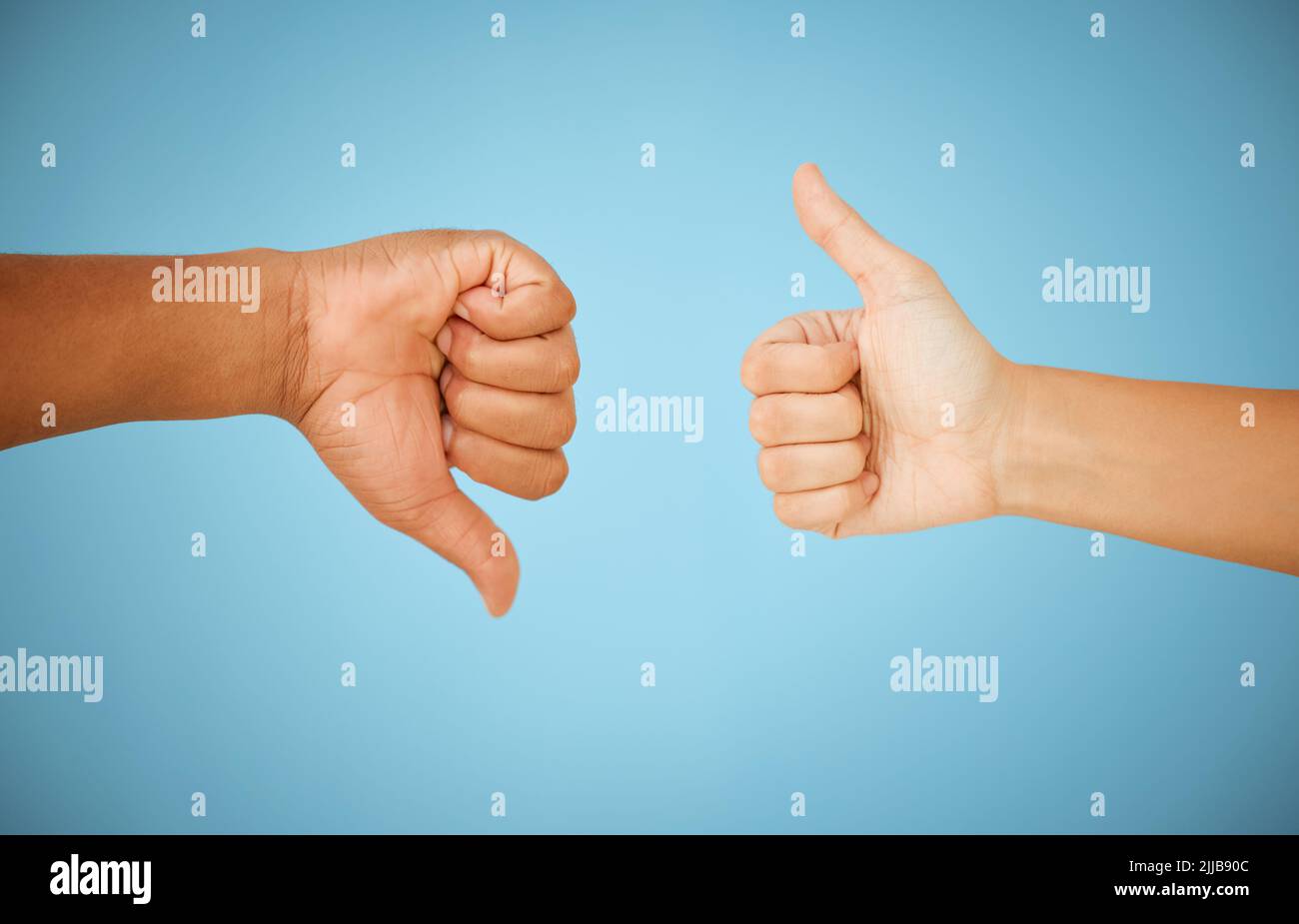 An unclear outcome. unrecognizable people showing the thumbs up and ...