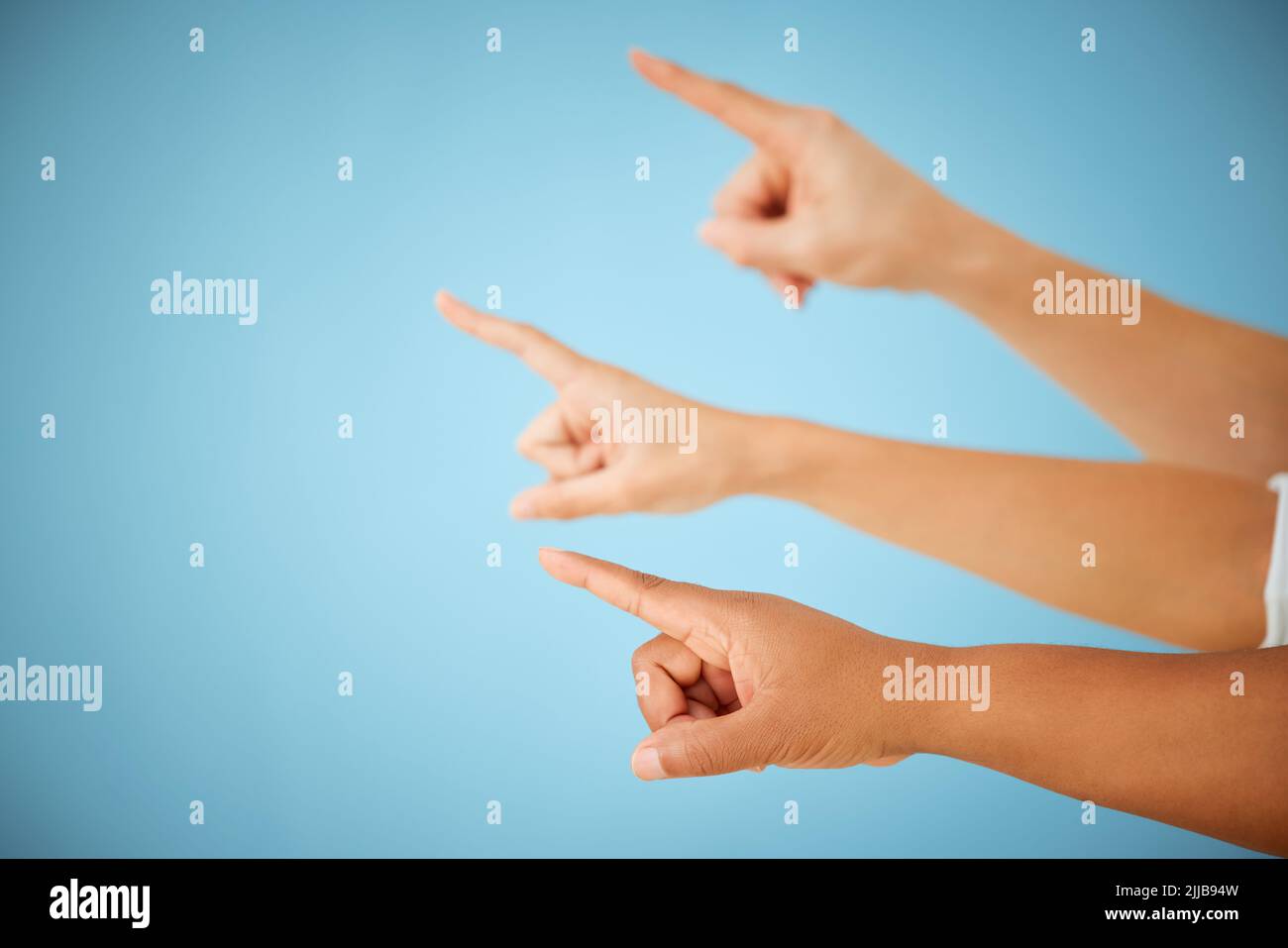 Get all the way out of here. an unrecognizable group of people pointing ...
