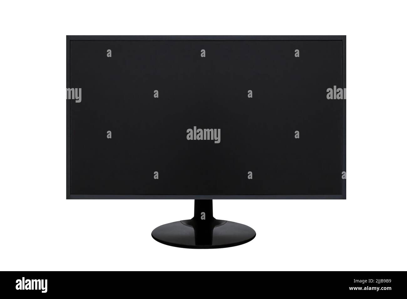 Dark screen monitor isolated on white Stock Photo - Alamy