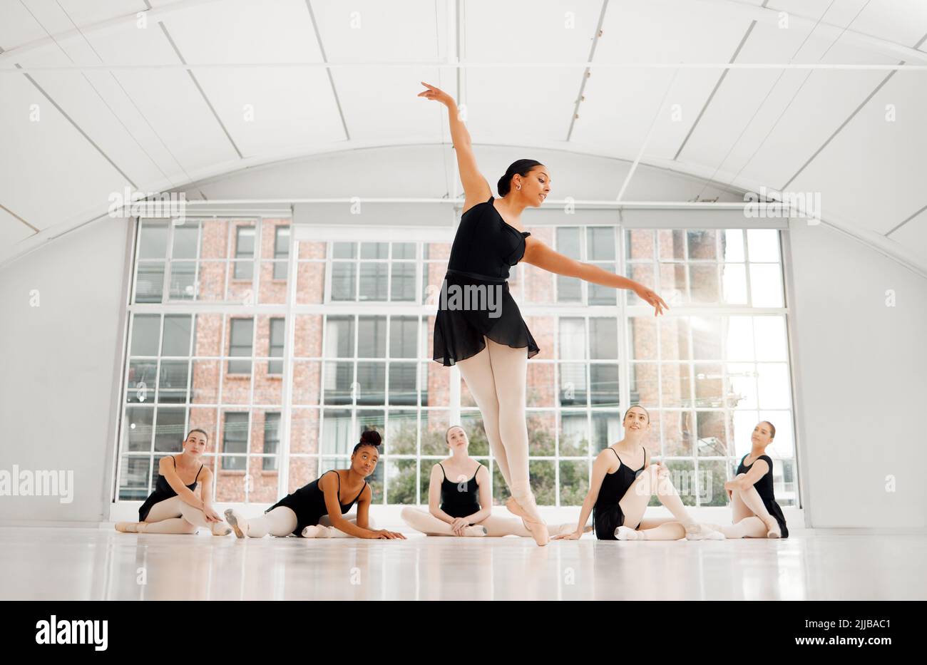I played them for you. a beautiful ballet dancer practicing her routine ...