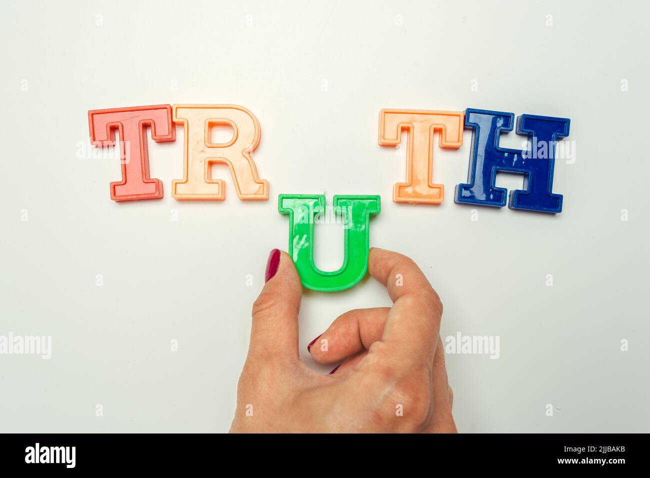 truth word concept in plastic colorful letters Stock Photo - Alamy