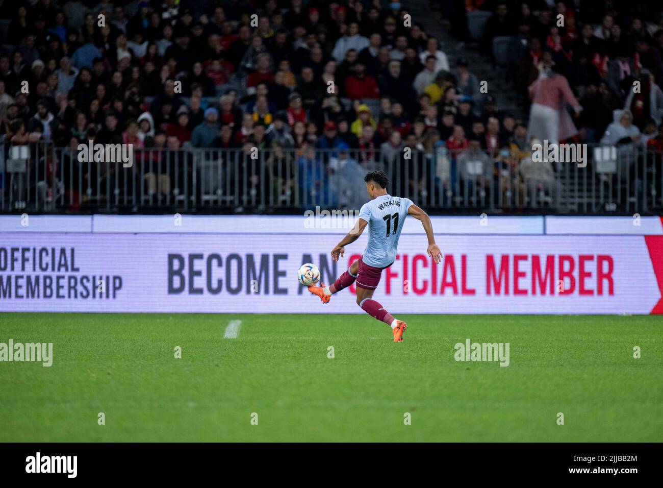 PERTH, AUSTRALIA - JULY 23: Ollie Watkins during the Pre-Season ...