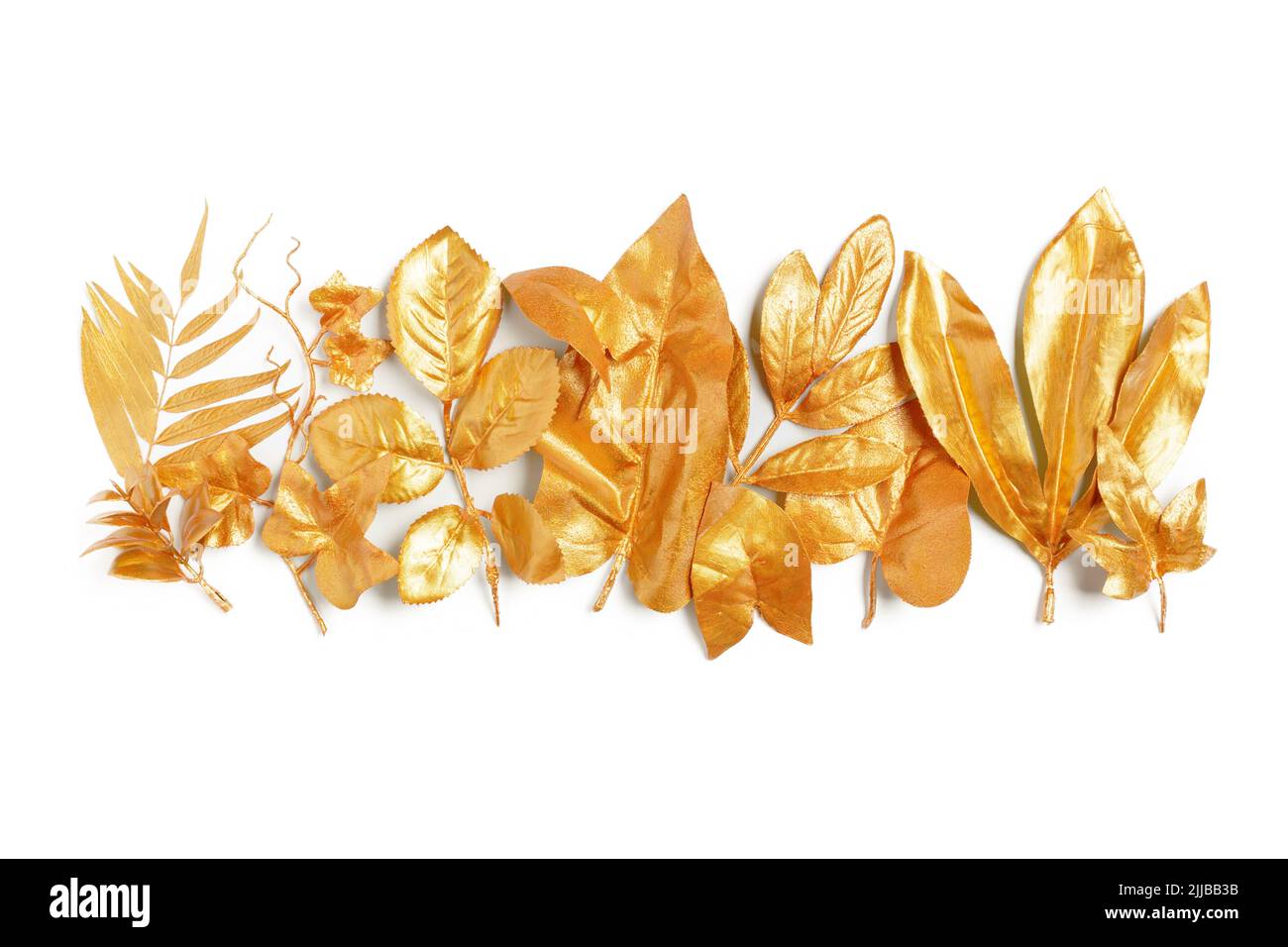 golden leaf design elements Stock Photo - Alamy