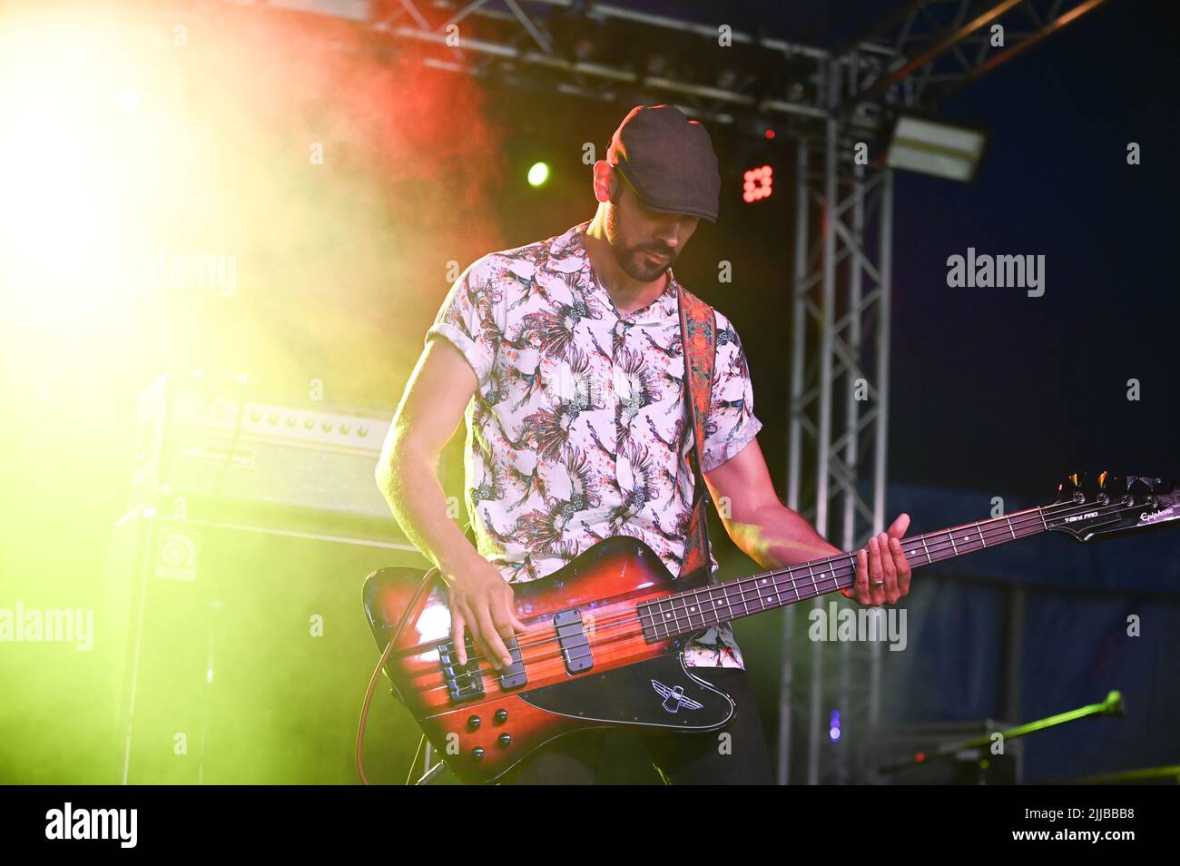 Cross Wires Performing at Tramlines Festival , Uk , 24.07.2022 Stock ...