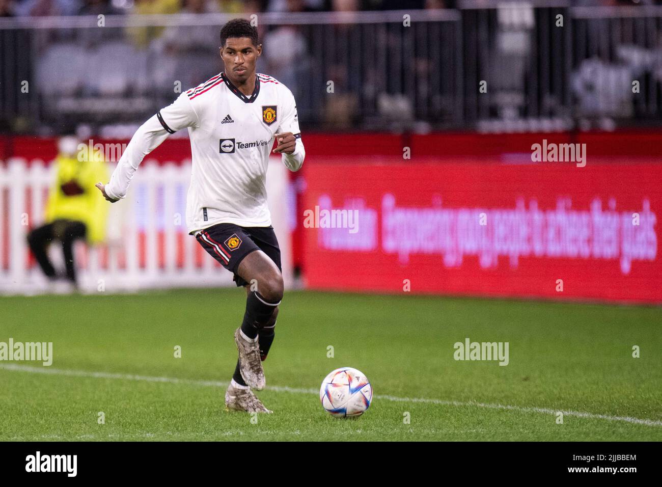 PERTH, AUSTRALIA - JULY 23: Marcus Rashford of Manchester United ...