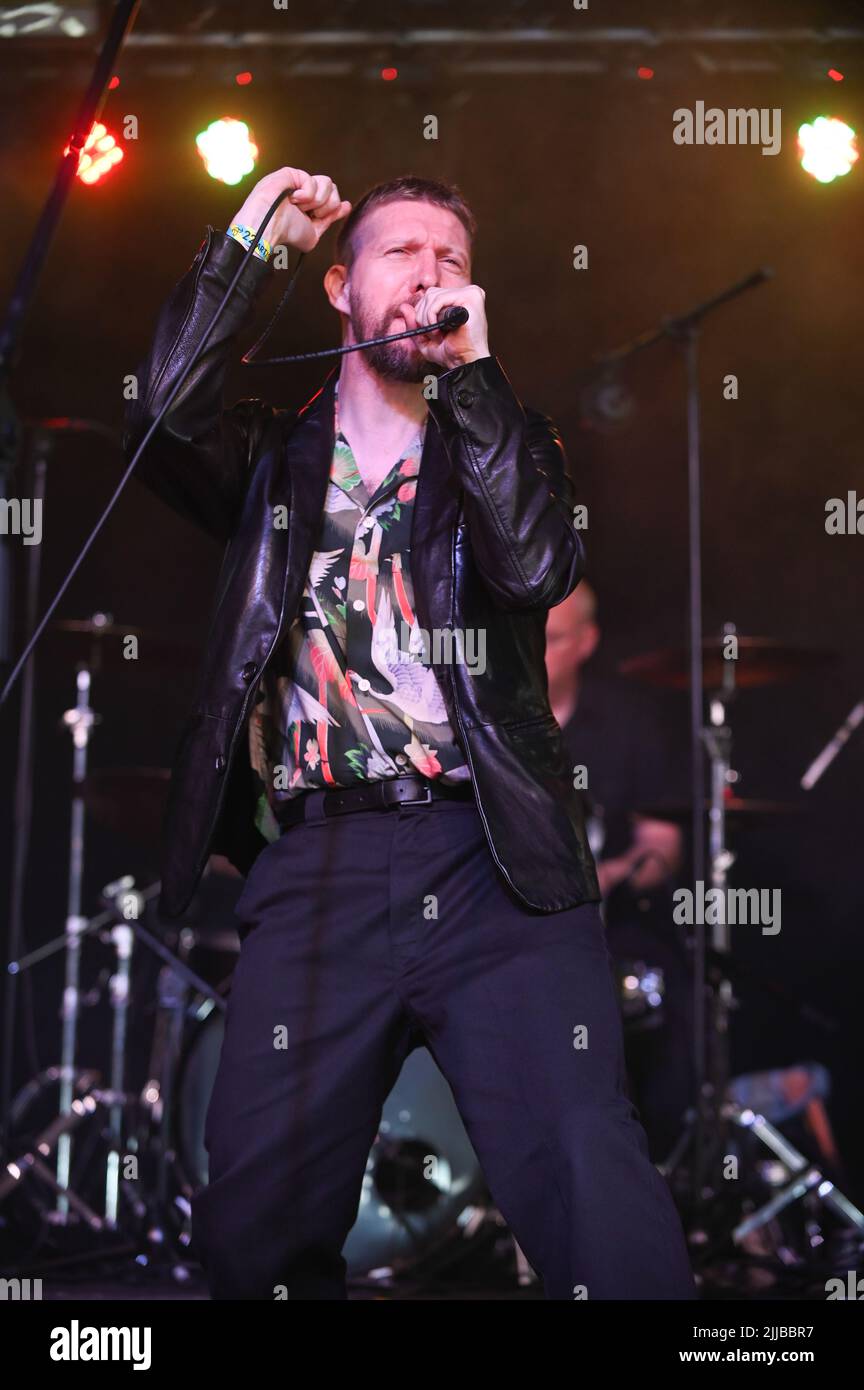 Cross Wires Performing at Tramlines Festival , Uk , 24.07.2022 Stock ...