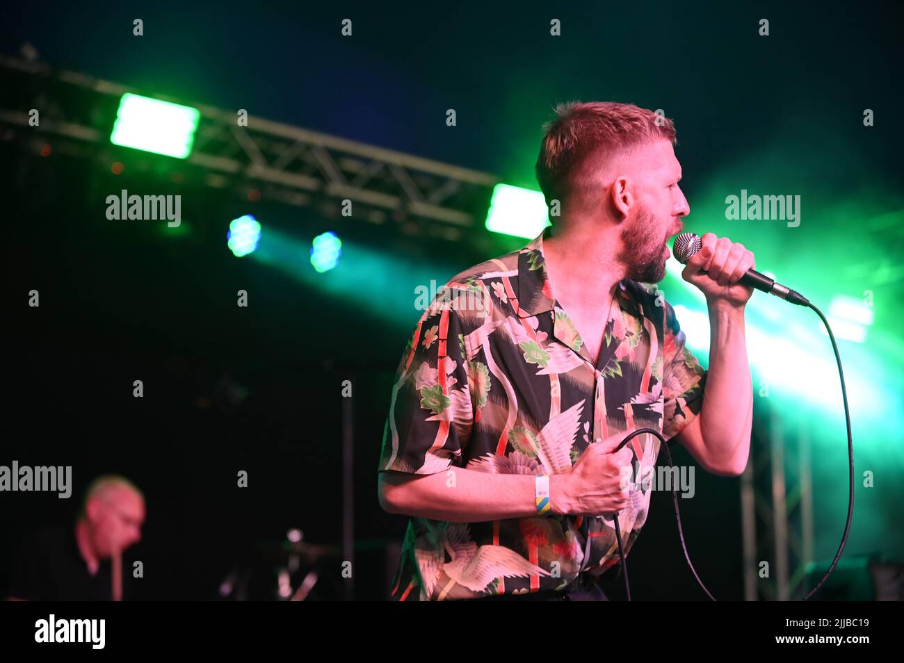 Cross Wires Performing at Tramlines Festival , Uk , 24.07.2022 Stock ...