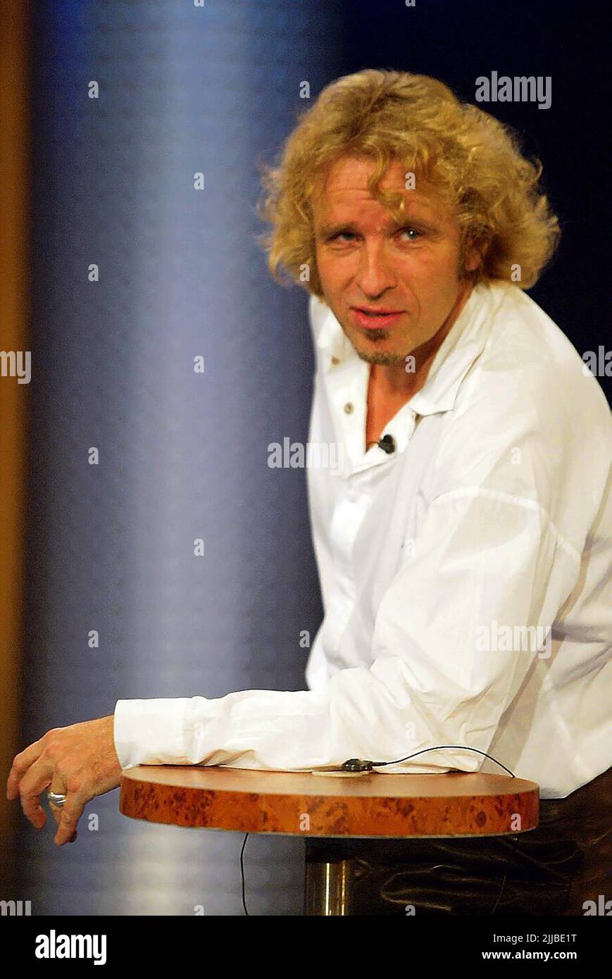 Tv moderator schauspieler und showmaster gottschalk hi-res stock ...