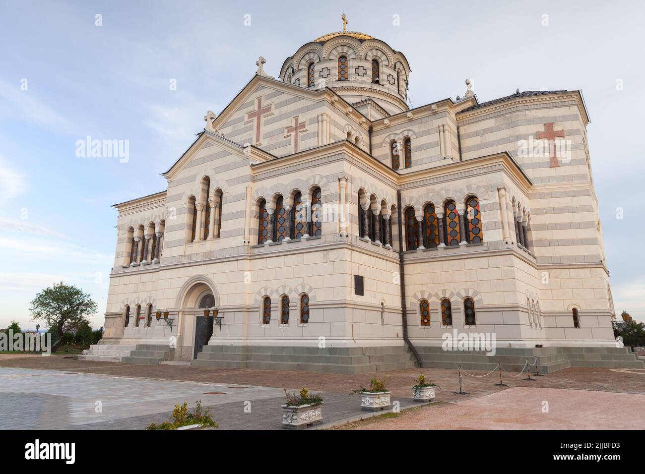 Exterior of the Saint Vladimir Cathedral, it is a Neo-Byzantine Russian ...