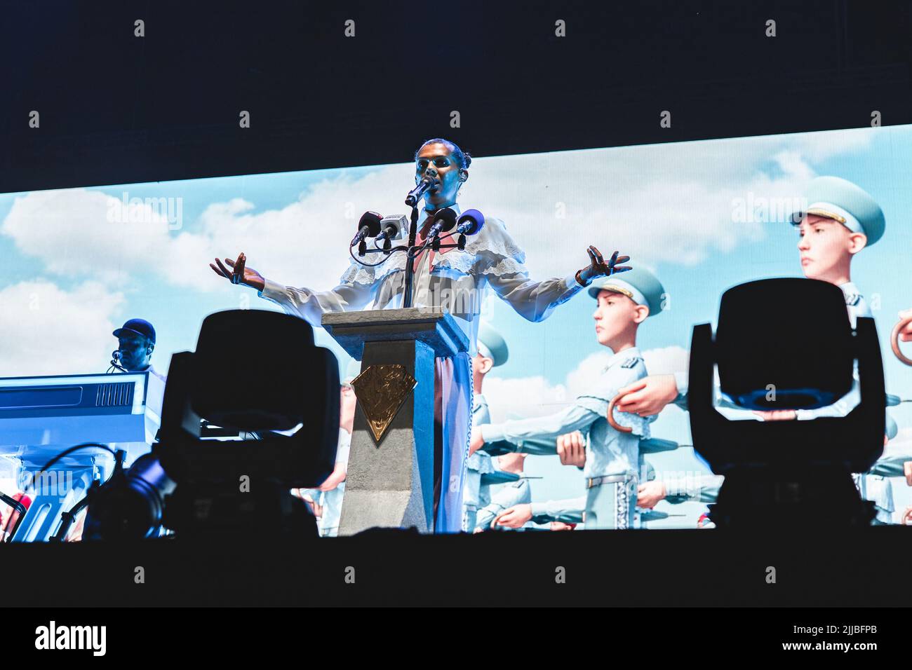 20/07/2022 - Belgian rapper and producer STROMAE performing live at ...