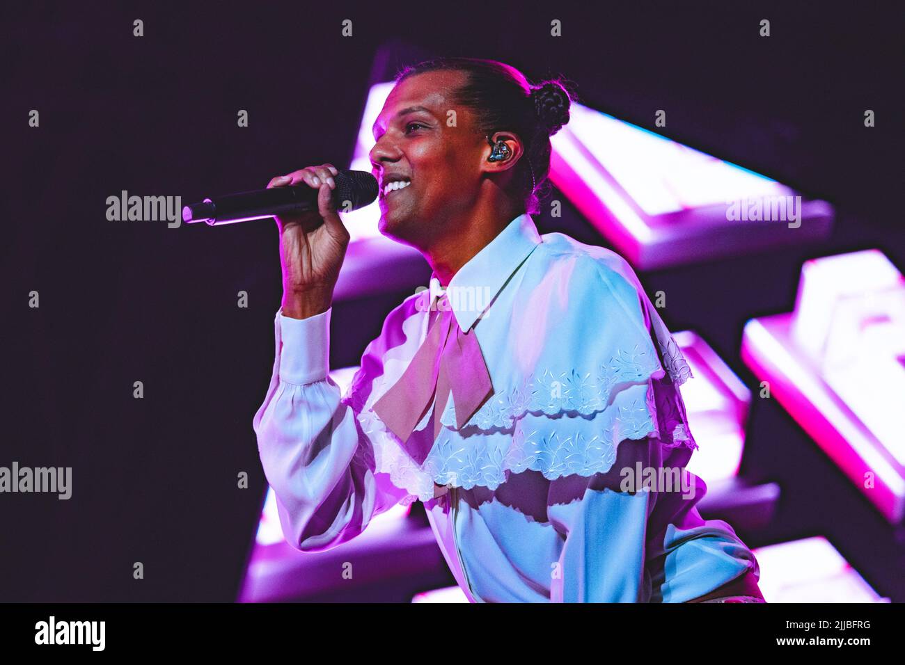 20/07/2022 - Belgian rapper and producer STROMAE performing live at ...