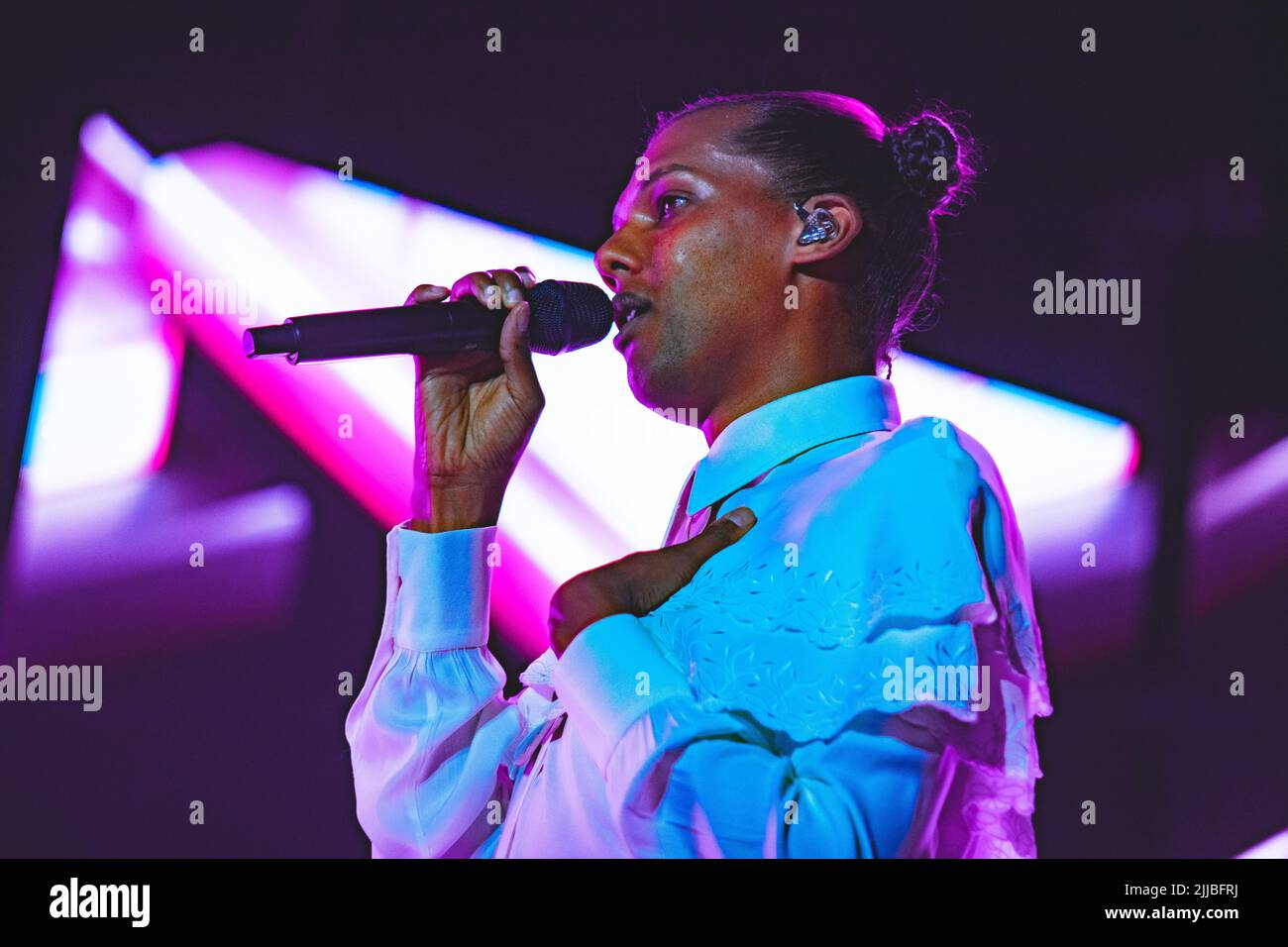 20/07/2022 - Belgian rapper and producer STROMAE performing live at ...