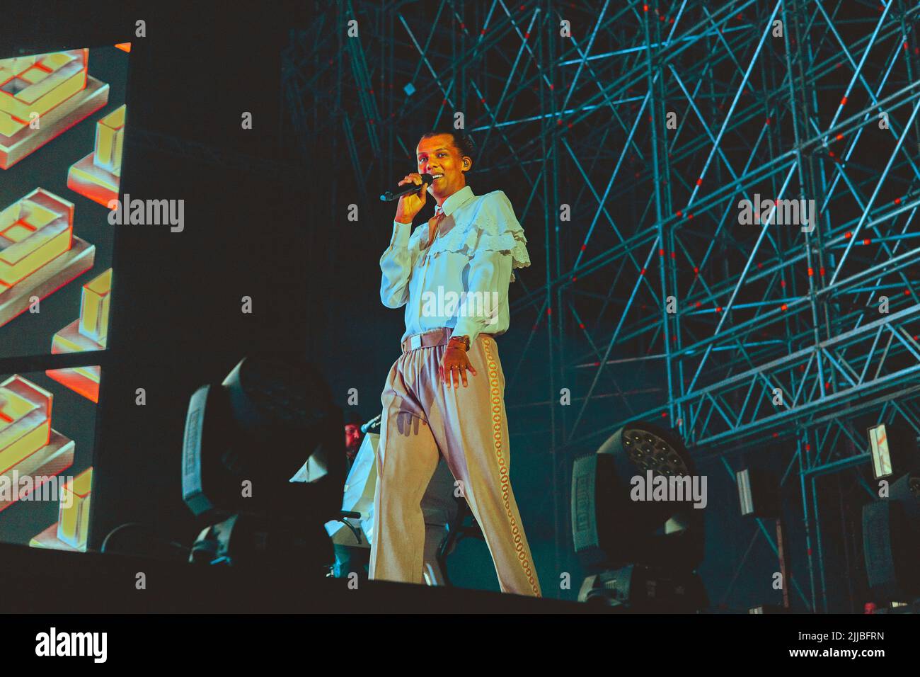 20/07/2022 - Belgian rapper and producer STROMAE performing live at ...