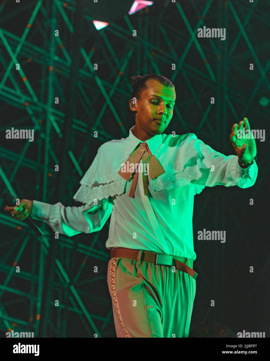 20/07/2022 - Belgian rapper and producer STROMAE performing live at ...