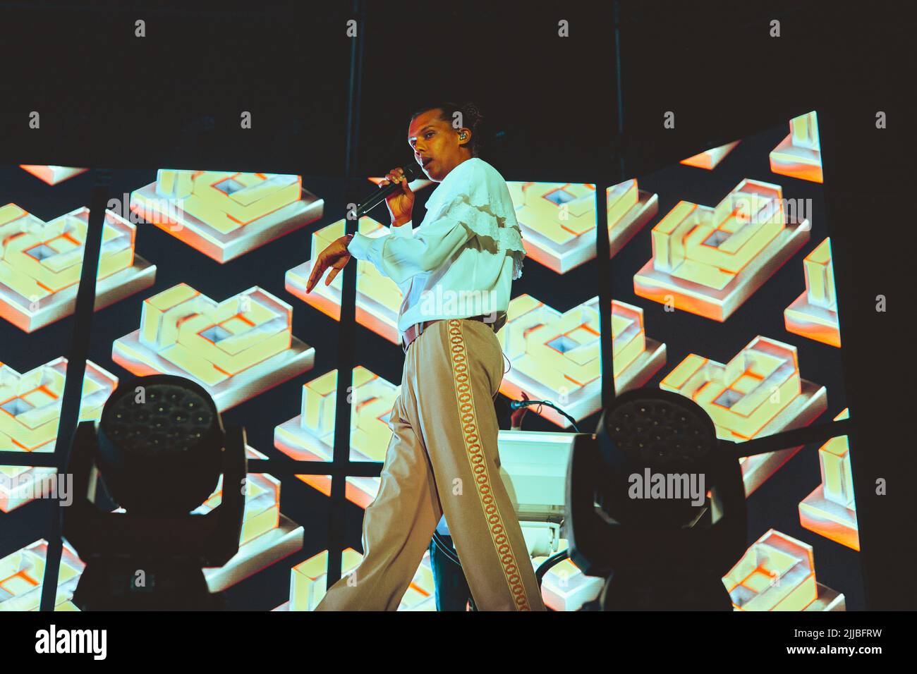 20/07/2022 - Belgian rapper and producer STROMAE performing live at ...