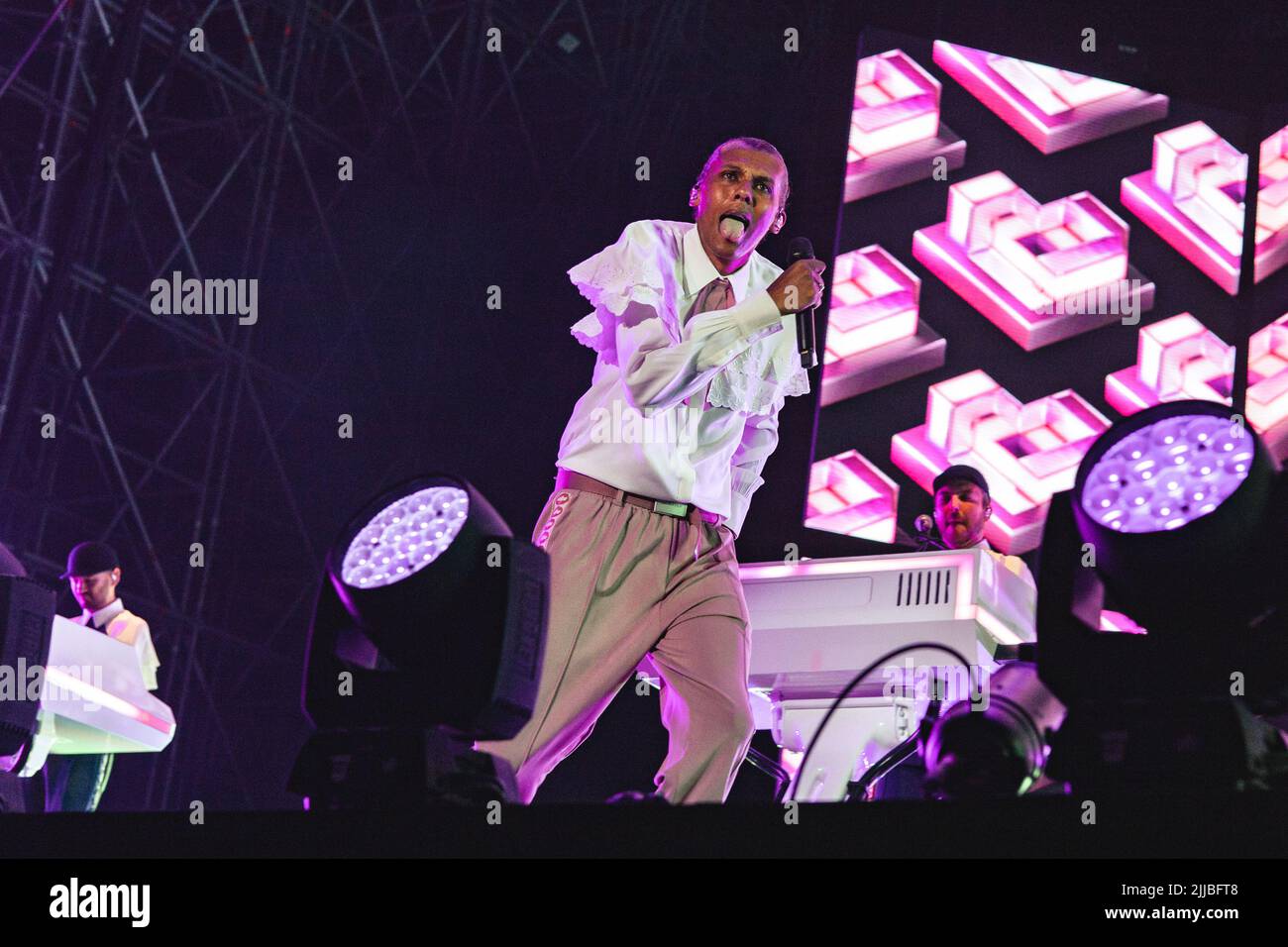 20/07/2022 - Belgian rapper and producer STROMAE performing live at ...