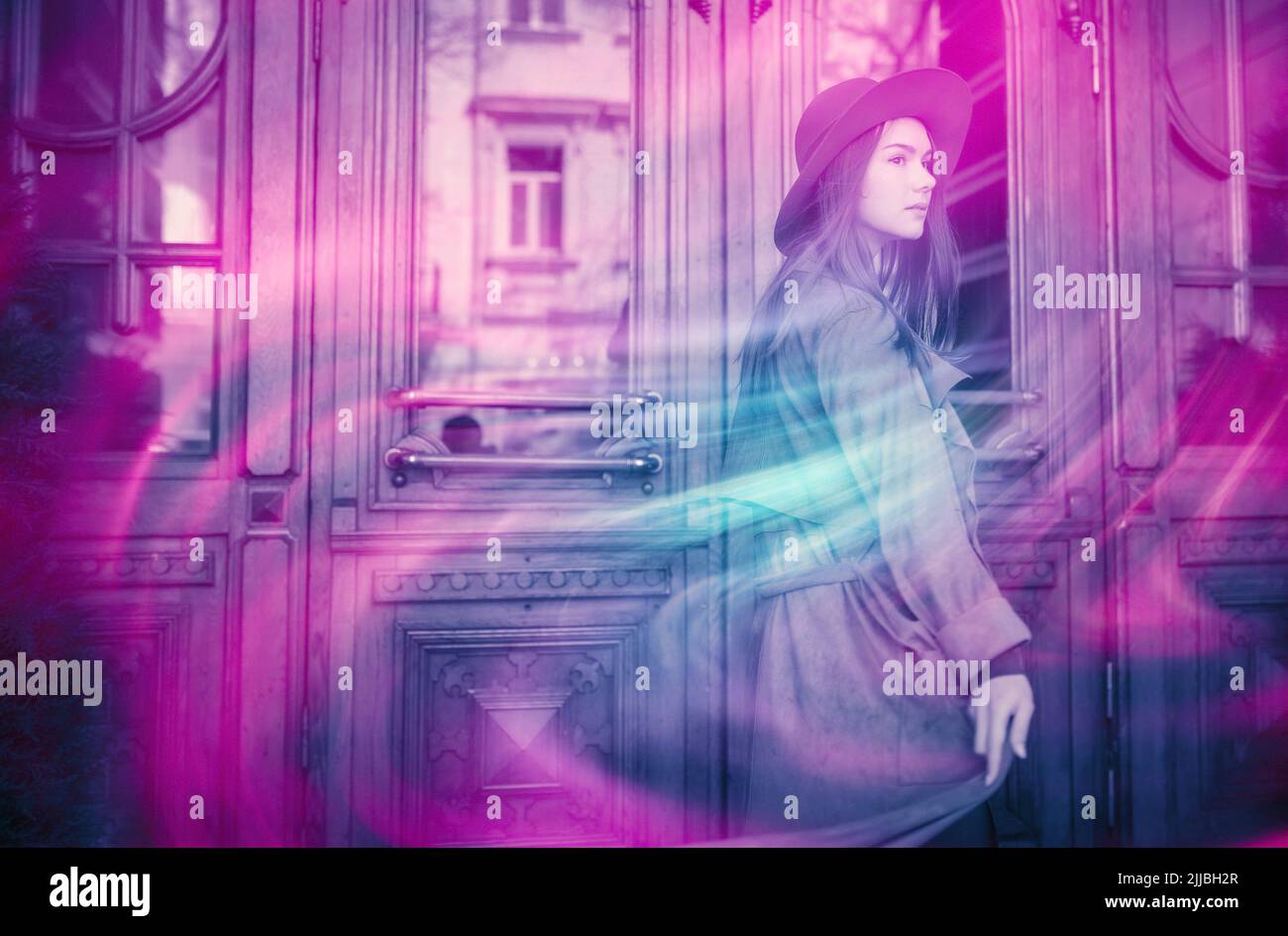 Woman mental health double exposure hi-res stock photography and images ...