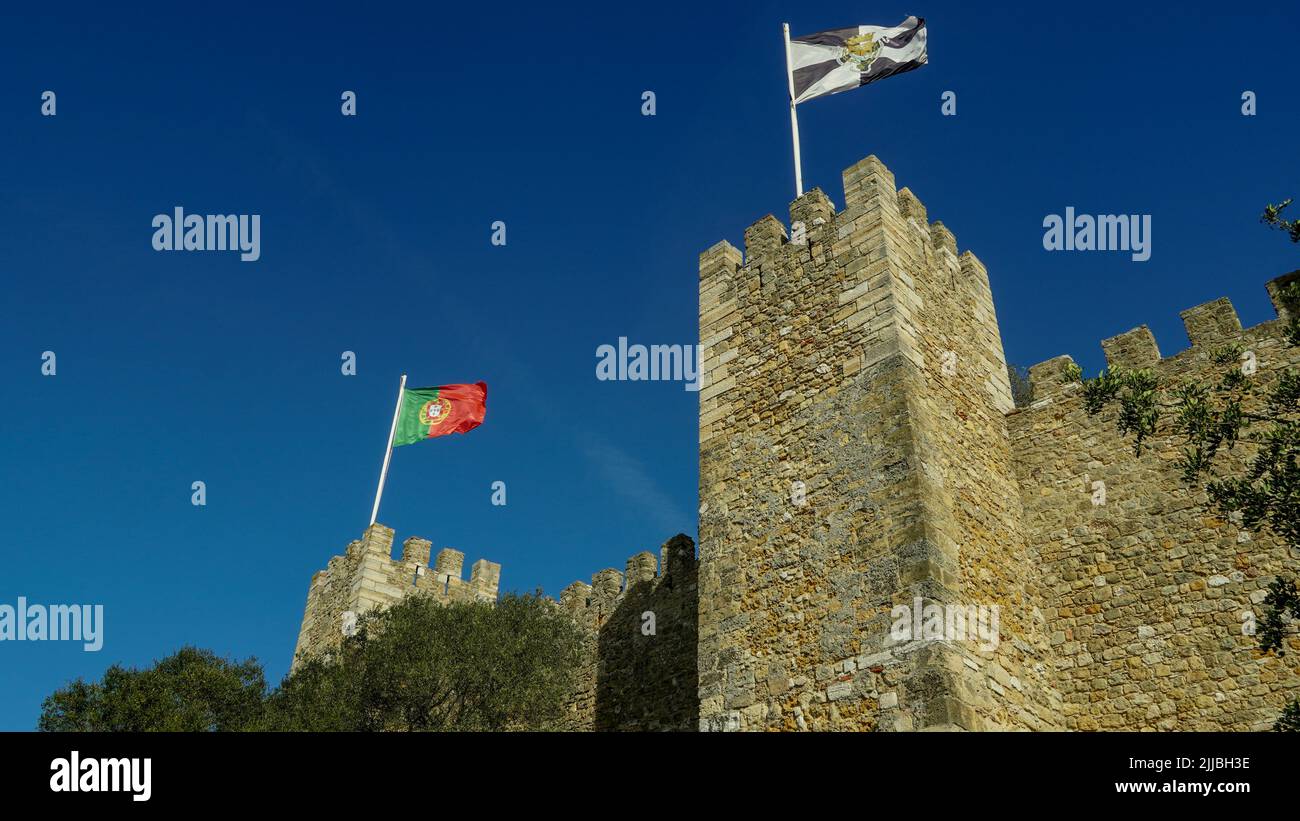 Castle of Saint George, Lisbon, Portugal Stock Photo - Alamy