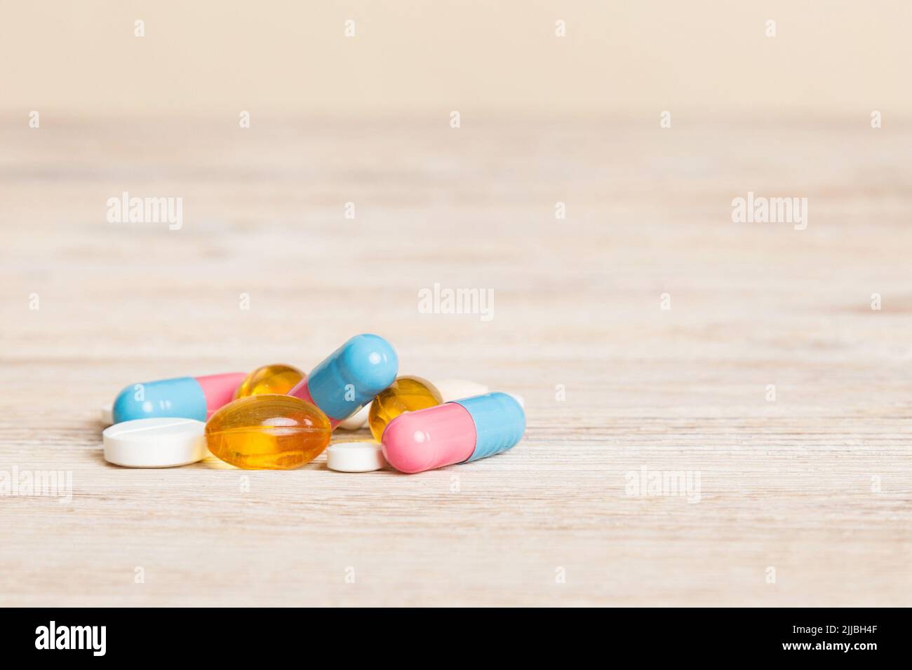 Collection Of Various Medical Tablets And Pills. Assorted ...