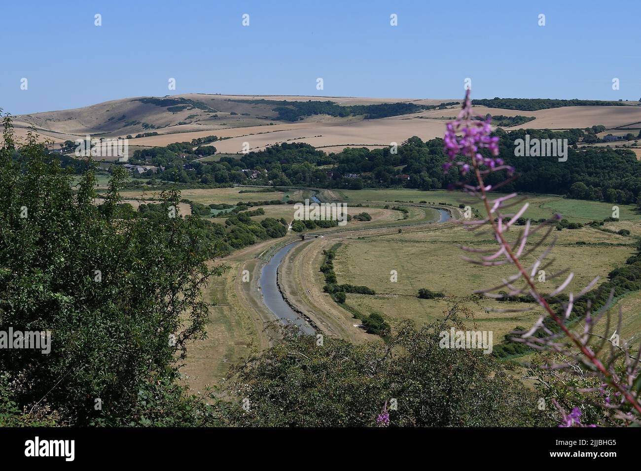 River Cuckmere and the South Downs East Sussex uk Stock Photo - Alamy