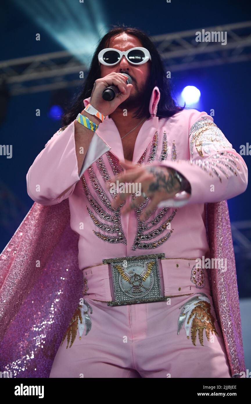 July 24, 2022, Sheffield, South Yorkshire, U.K: Elvana Performing at ...