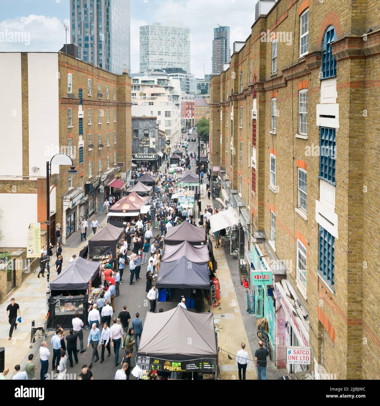 One block pedestrian street hi-res stock photography and images - Alamy