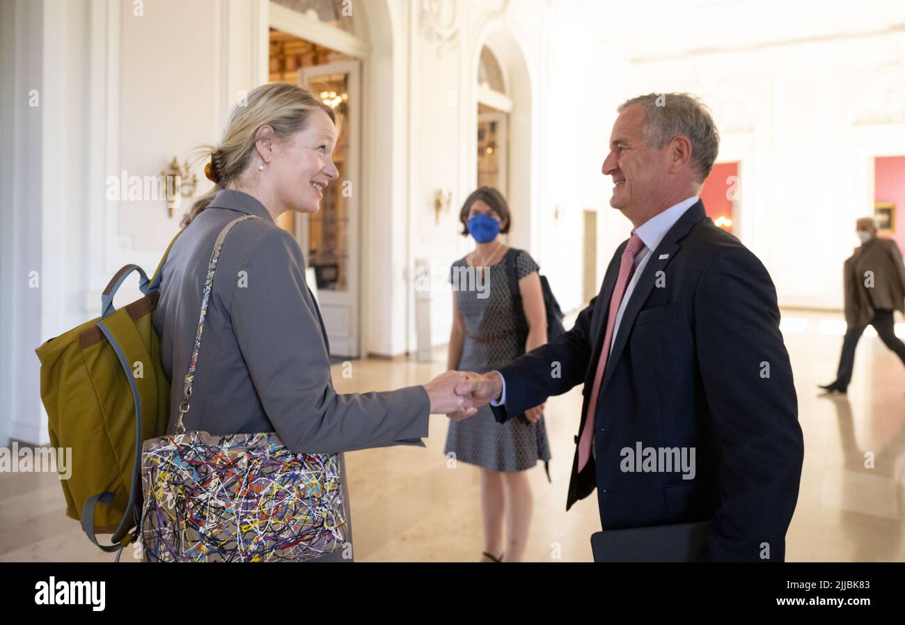 Stuttgart, Germany. 25th July, 2022. Thekla Walker (Bündnis 90/Die ...