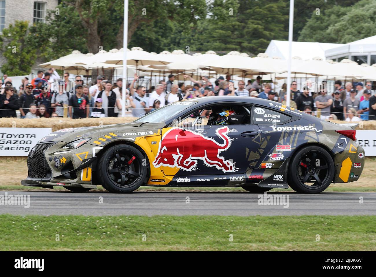 Lexus drift car at the Festival of Speed 2022 at Goodwood, Sussex, UK ...