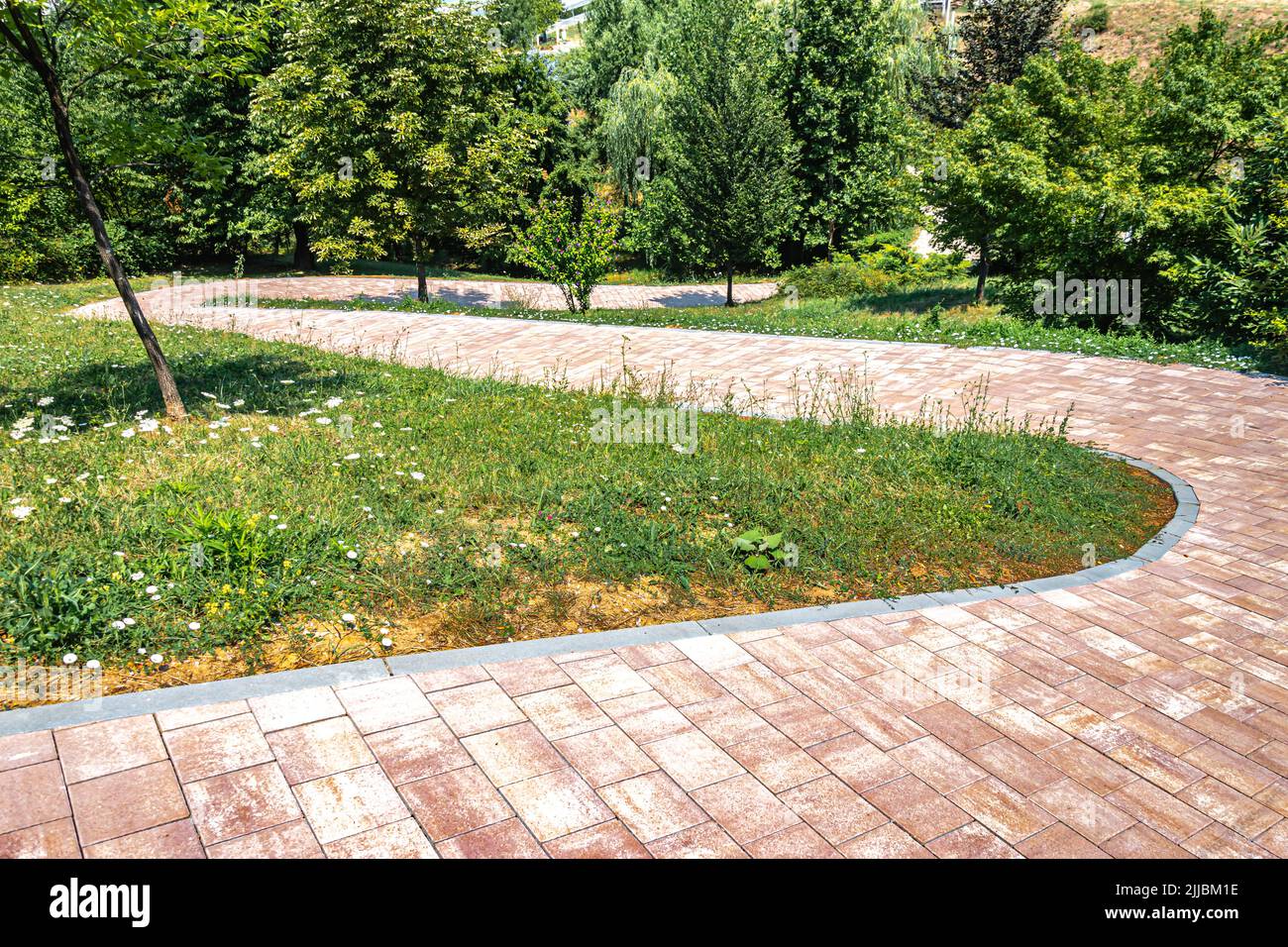 New walking trail on Mojmilo Hill Stock Photo - Alamy