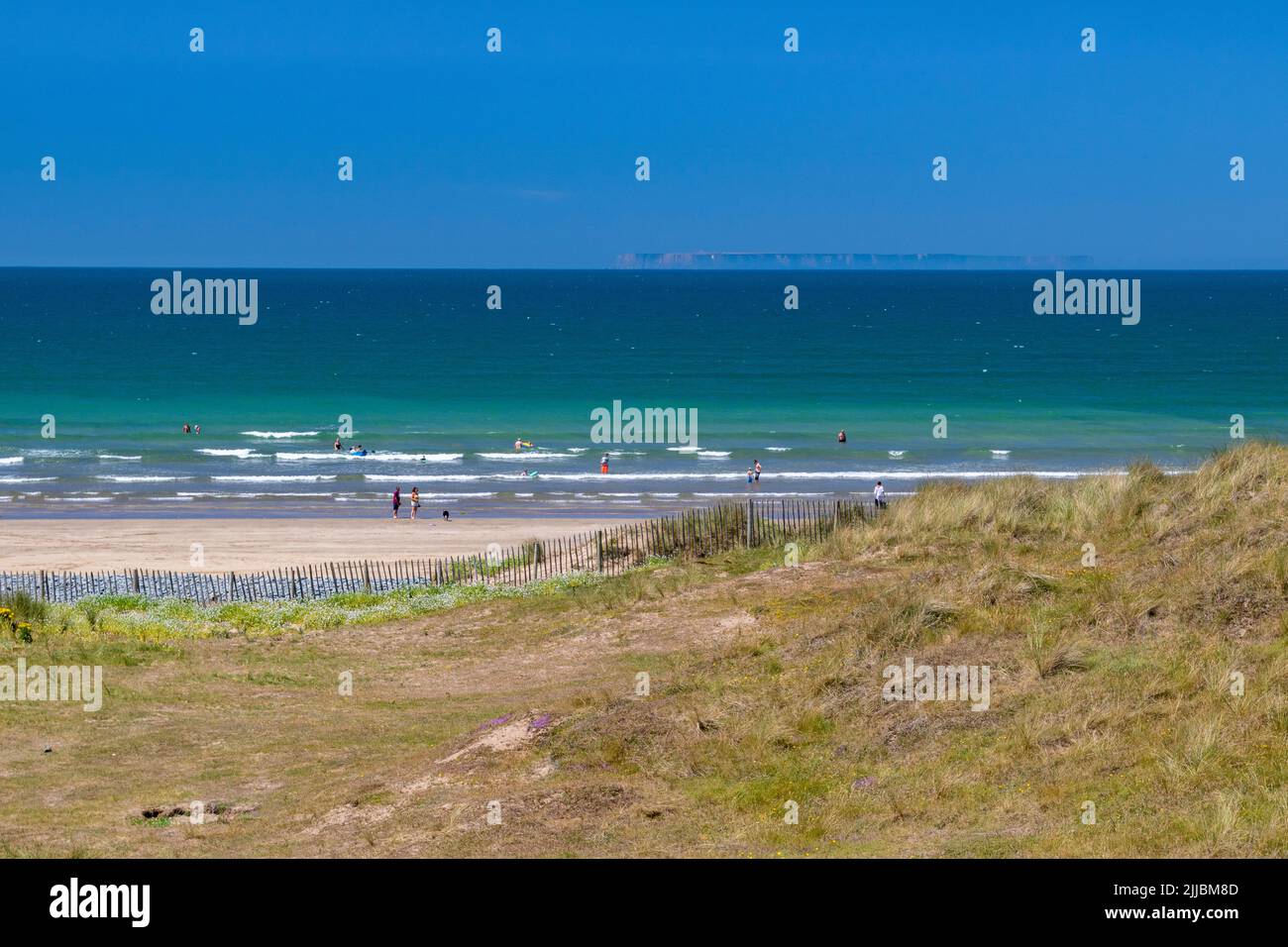 View Looking Over Northam Burrows and the Beach Towards Lundy Island in ...