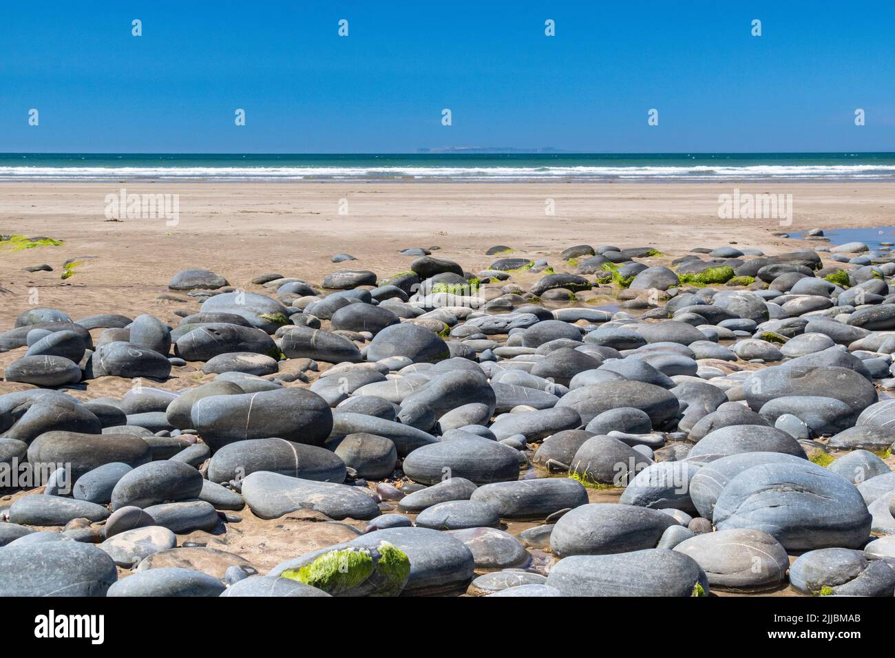 Beach View Looking Over Pebbles and Northam Beach to the Atlantic Ocean ...