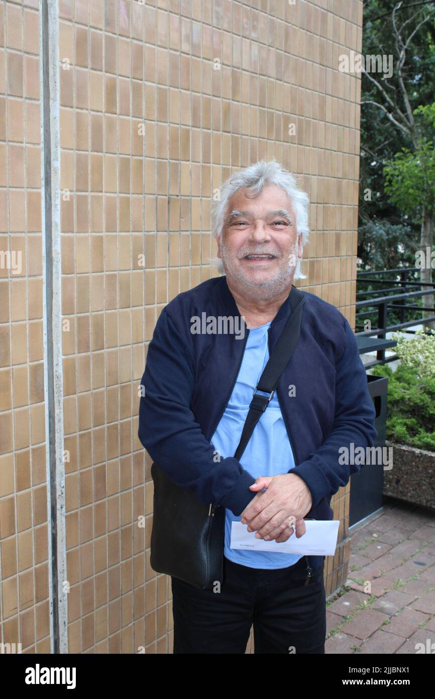 Nicolas Reyes von der Gruppe Gipsy Kings bei der Ankunft zu seinem ...