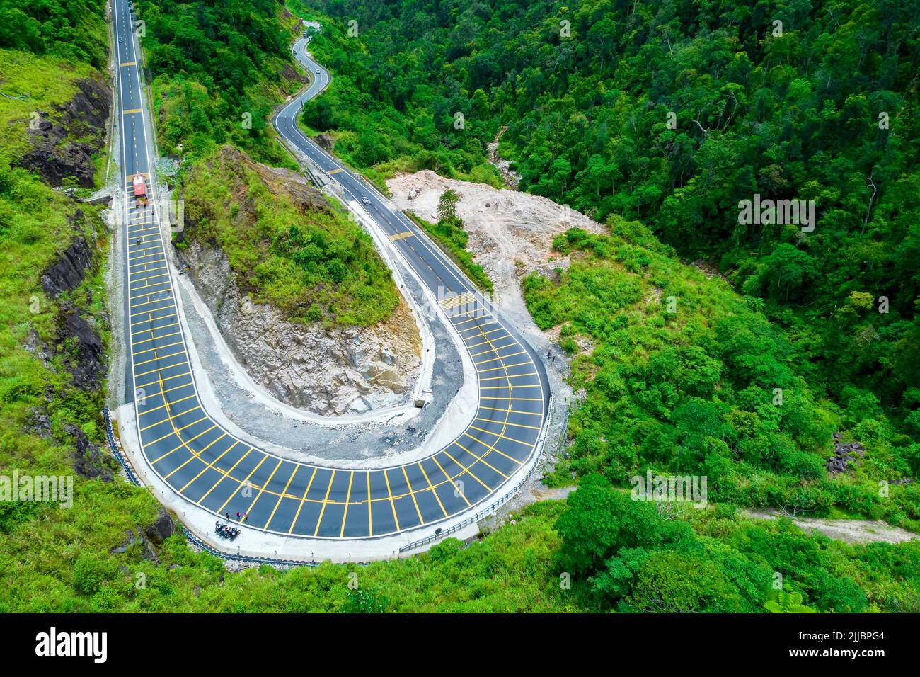 Khanh Le Pass seen from above is beautiful and majestic. This is the ...