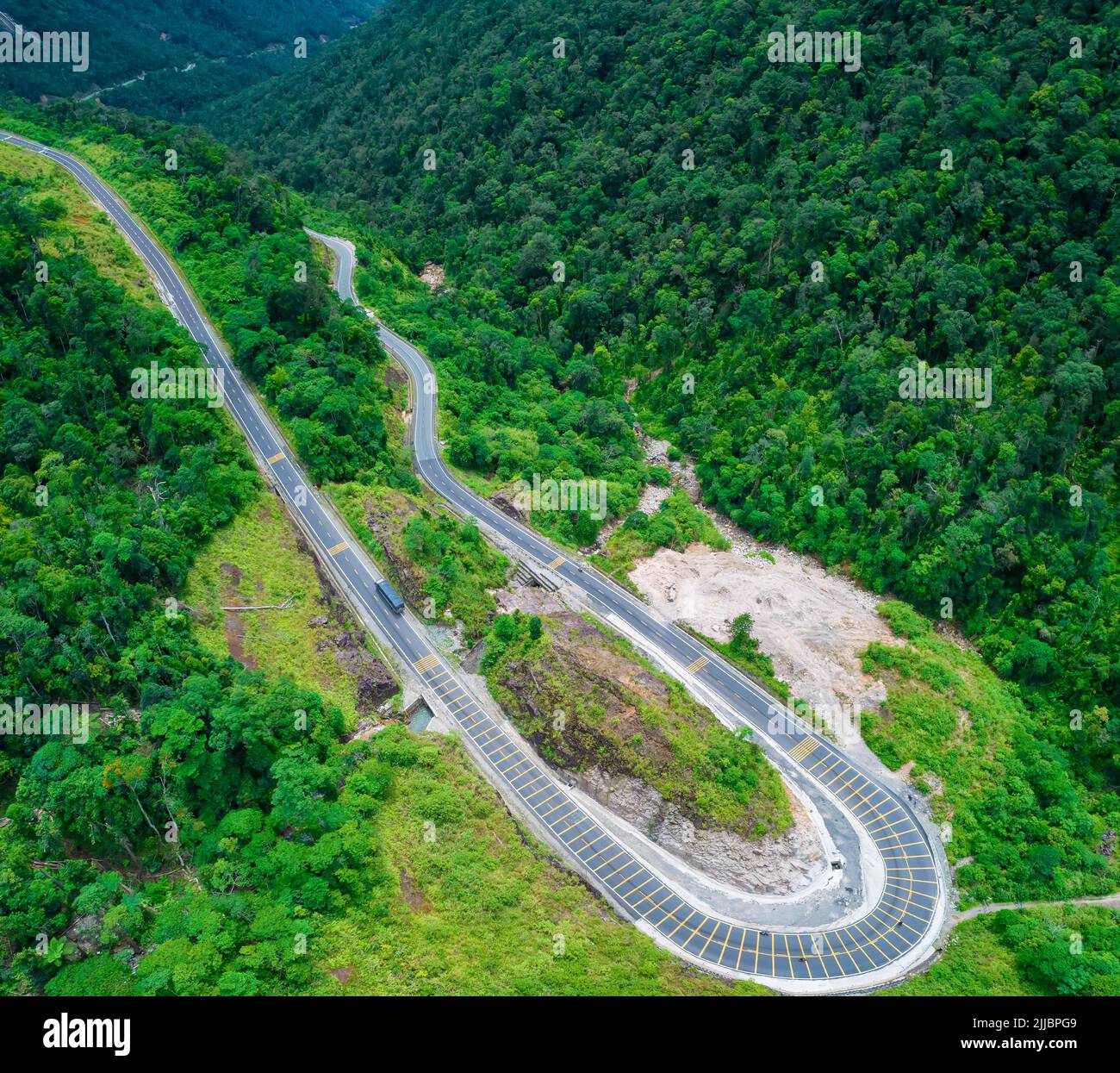 Khanh Le Pass seen from above is beautiful and majestic. This is the ...